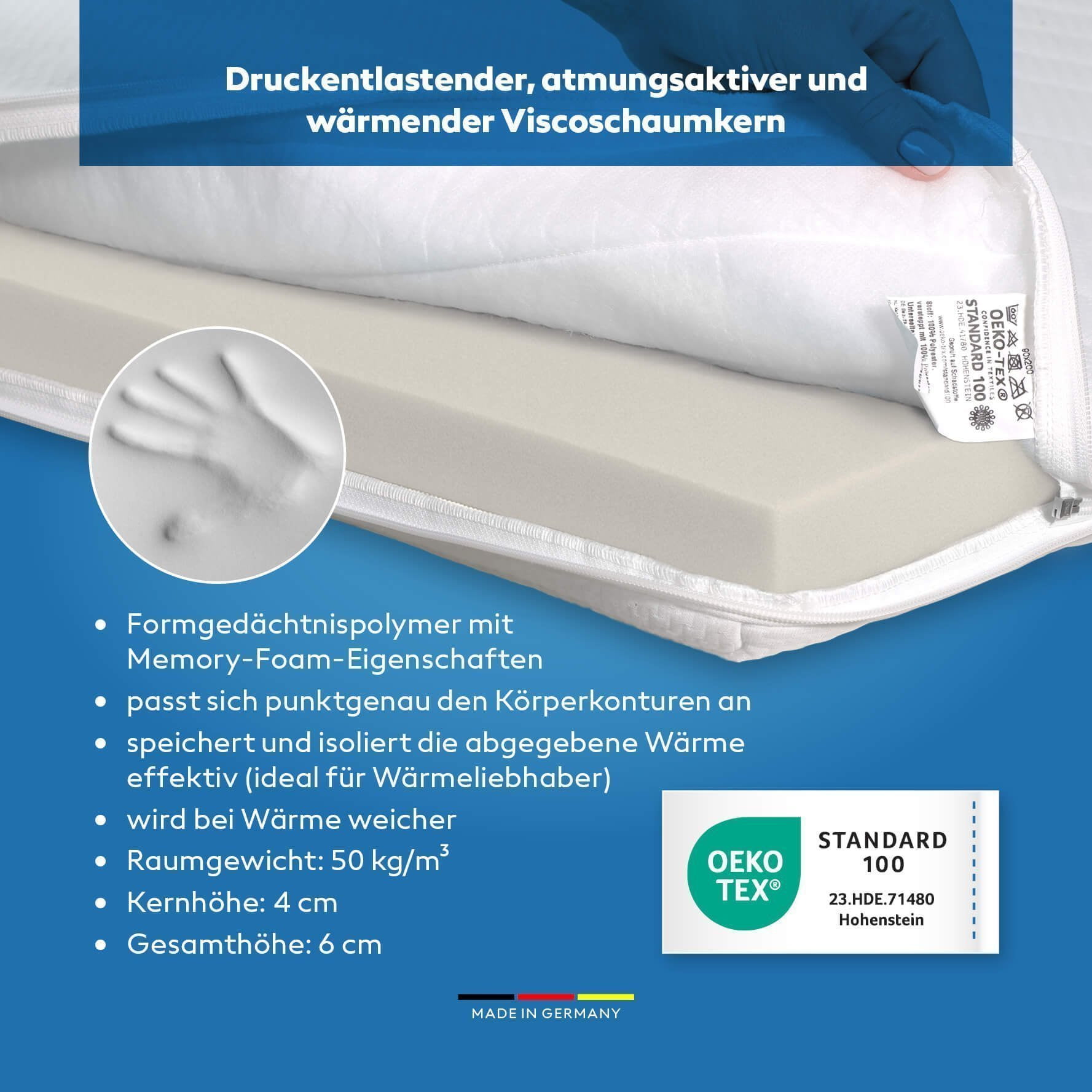 Visco Topper 180x200
