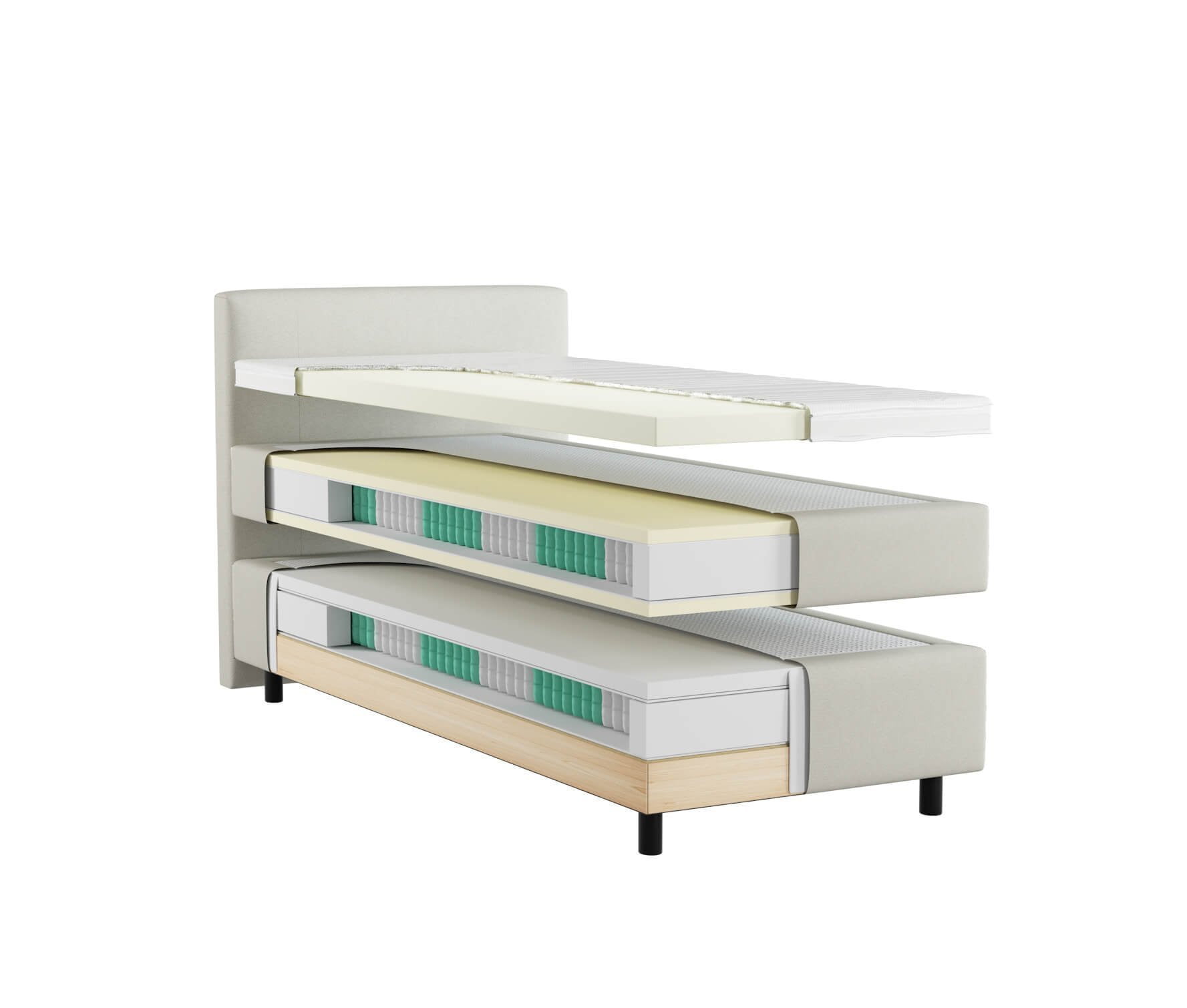 Horizon Boxspringbett 90 x 200 cm | Boxspring