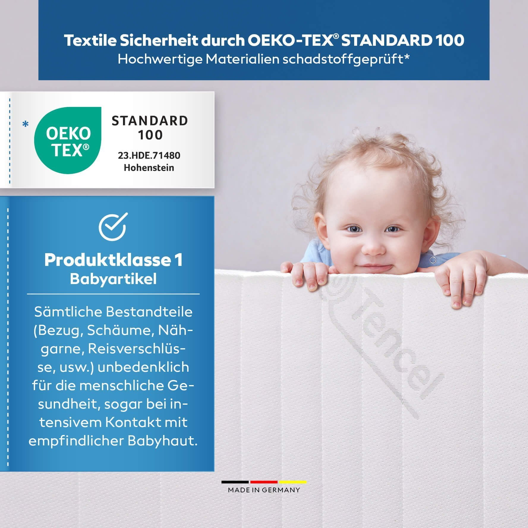 Kaltschaum Topper 140x180 7cm RG45 | 0€ Versand DE